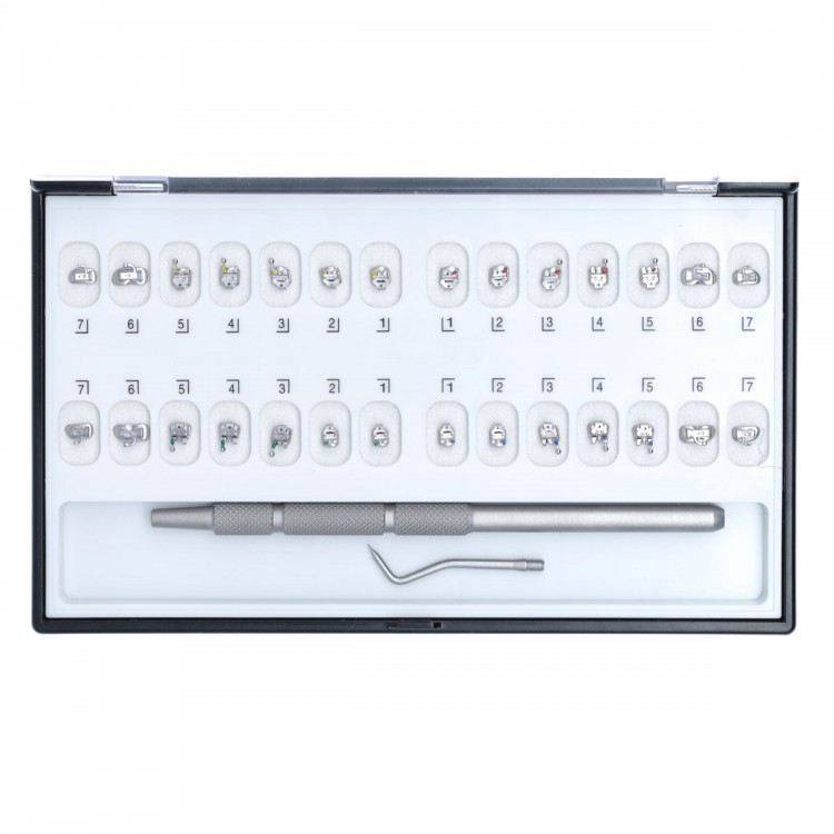 Brackets Interactivos Autoligables Metálicos MBT KIT con Tubos y ...